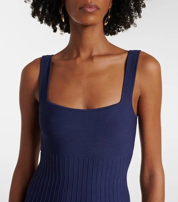 Staud Ellison Pleated Midi Dress