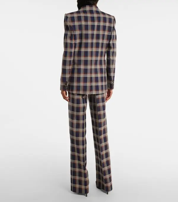Etro Checked Wool Blazer