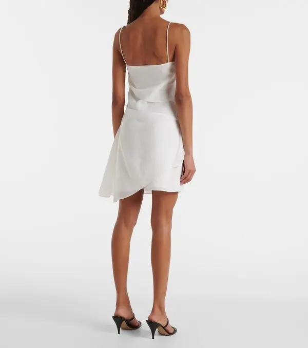 SIR. Rosalia Ramie Wrap Mini Dress