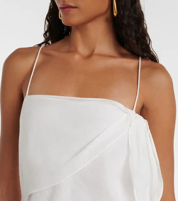 SIR. Rosalia Ramie Wrap Mini Dress