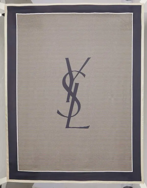 Saint Laurent Cassandre Silk Charmeuse Scarf