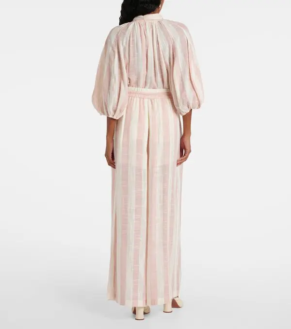 Zimmermann Acacia Striped Wide-leg Pants