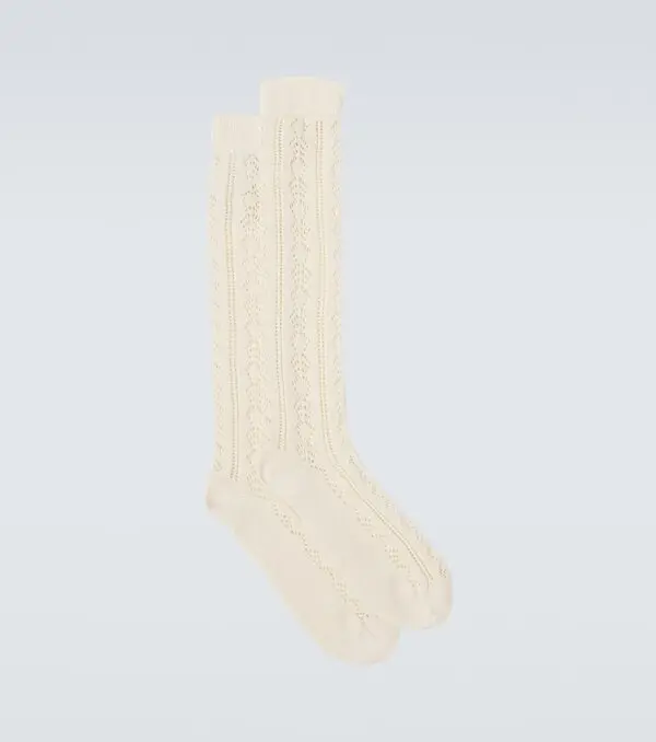 Valentino Garavani Cotton Socks - Beige
