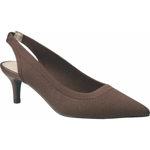 French Connection Viva Slingback Kitten Heel - Cafe