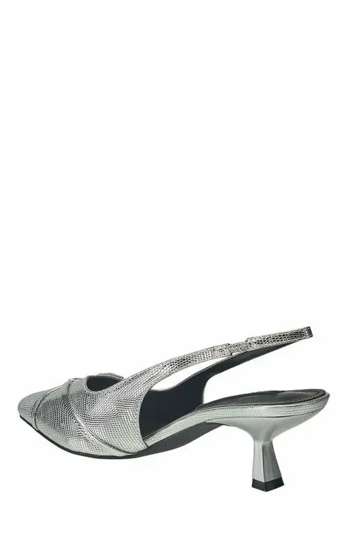French Connection Buckles Slingback Kitten Heel