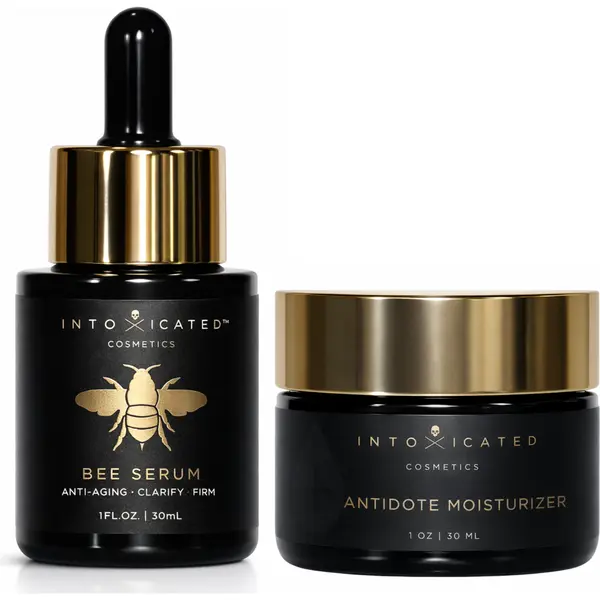 INTOXICATED COSMETICS Bee Serum + Antidote Moisturizer | Boost Blood Circulation | Reduce Acne With Purified Bee Venom & Royal Epigen P5 & Fine - None