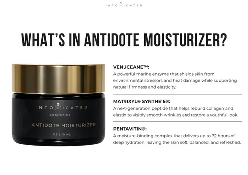 INTOXICATED COSMETICS Bee Serum + Antidote Moisturizer | Boost Blood Circulation | Reduce Acne With Purified Bee Venom & Royal Epigen P5 & Fine
