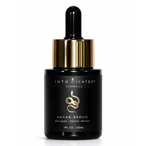 INTOXICATED COSMETICS Snake Serum | 1 Fl Oz/ 30 Ml | Anti-aging Formula With Vegan Snake Peptides | Hydrating Hyaluronic Acid | Niacinamide For - None
