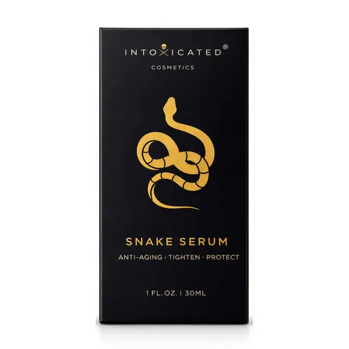 INTOXICATED COSMETICS Snake Serum | 1 Fl Oz/ 30 Ml | Anti-aging Formula With Vegan Snake Peptides | Hydrating Hyaluronic Acid | Niacinamide For