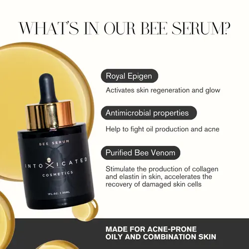 INTOXICATED COSMETICS Complete Bee Set Bee Serum, Antidote Moisturizer, Clean Queen