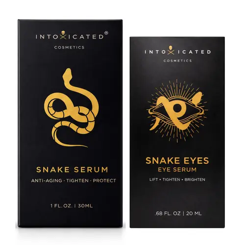 INTOXICATED COSMETICS Snake Bundle | Anti-aging Formulas With Vegan Snake Peptides | Lifting Formula For Daily