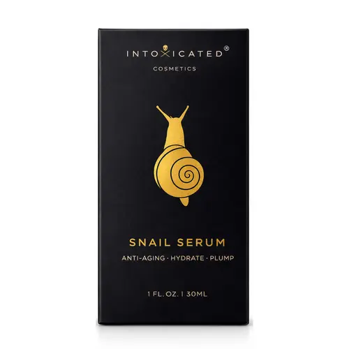 INTOXICATED COSMETICS Snail Serum | 1 Fl.oz./30ml | Hydrating & Anti-aging Skincare Treatment With Vegan Snail Venom Peptide & Vegan Snail Mucin