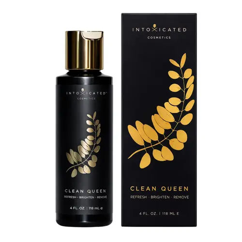 INTOXICATED COSMETICS Clean Queen Glycolic Cleanser | 4oz/118mle | Anti-inflammatory | Peptides | Burdock Root | Ph Balancing
