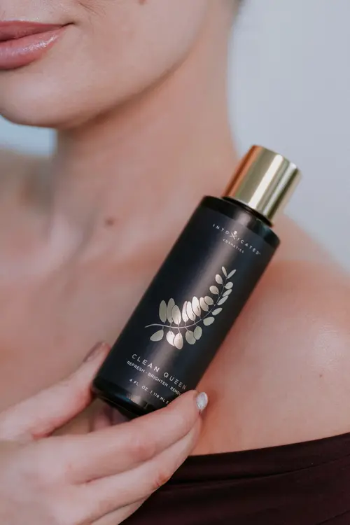 INTOXICATED COSMETICS Clean Queen Glycolic Cleanser | 4oz/118mle | Anti-inflammatory | Peptides | Burdock Root | Ph Balancing