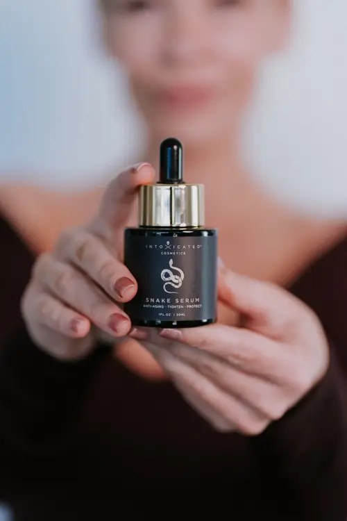 INTOXICATED COSMETICS Snake Serum + Mini Snake Serum| Full Fl Oz/ 30 Ml & Travel | Anti-aging Formula With Vegan Snake