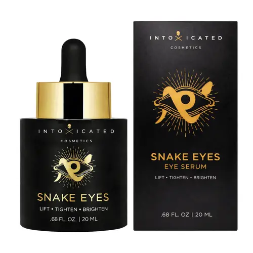 INTOXICATED COSMETICS Snake Eyes | Eye Serum | 0.68 Fl.oz/20ml Lifting Formula For Daily Moisture And Eye Contour