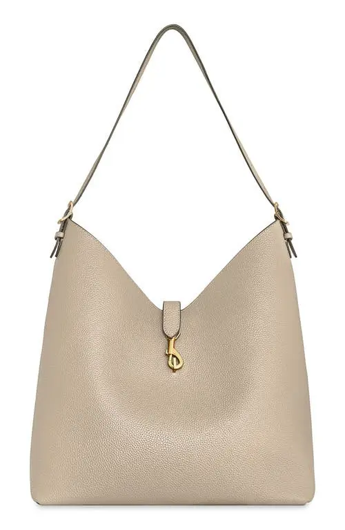 Rebecca Minkoff Megan Leather Hobo Bag - Stone