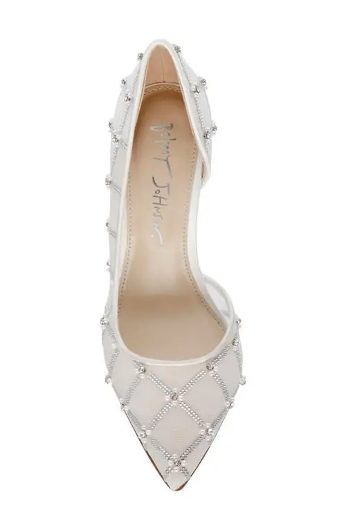 Betsey Johnson Cruze Half D'orsay Pointed Toe Pump - Ivory