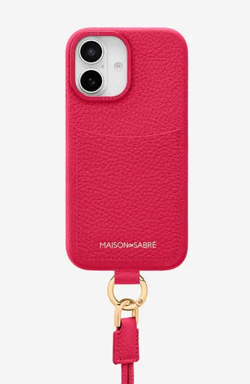 MAISON DE SABRE Sling Phone Case - Shibuya Fuchsia