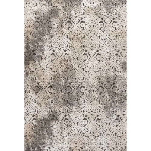 JONATHAN Y Duenas High-low Shabby Damask Indoor/outdoor Area Rug - Cream/beige/dark Gray