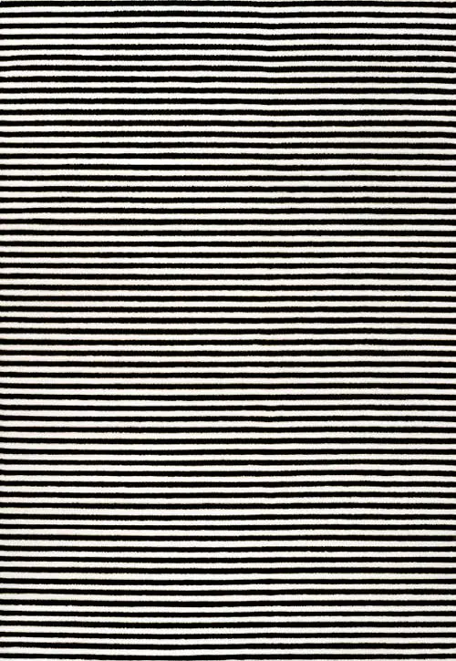 JONATHAN Y Aarhus High-low Minimalist Scandi Striped Indoor/outdoor Area Rug - Black/white