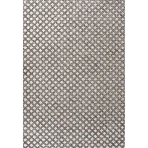JONATHAN Y Rabat High-low Pile Mini-diamond Trellis Indoor/outdoor Area Rug - Dark Gray/ivory