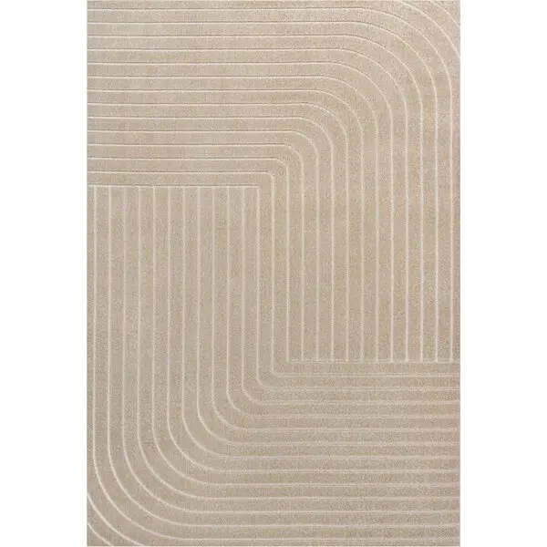 JONATHAN Y Odense High-low Minimalist Angle Geometric Indoor/outdoor Area Rug - Beige/cream