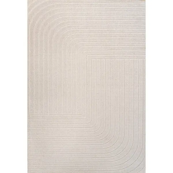 JONATHAN Y Odense High-low Minimalist Angle Geometric Indoor/outdoor Area Rug - Ivory/cream