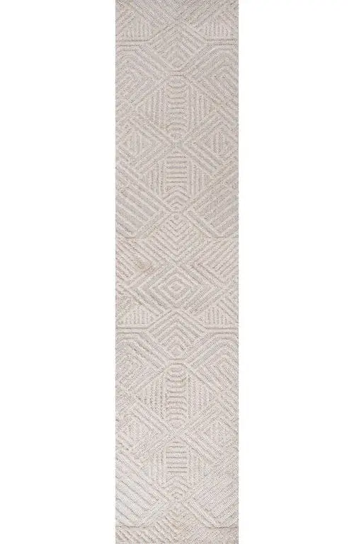 JONATHAN Y Jordan High-low Pile Art Deco Geometric Indoor/outdoor Area Rug - Beige