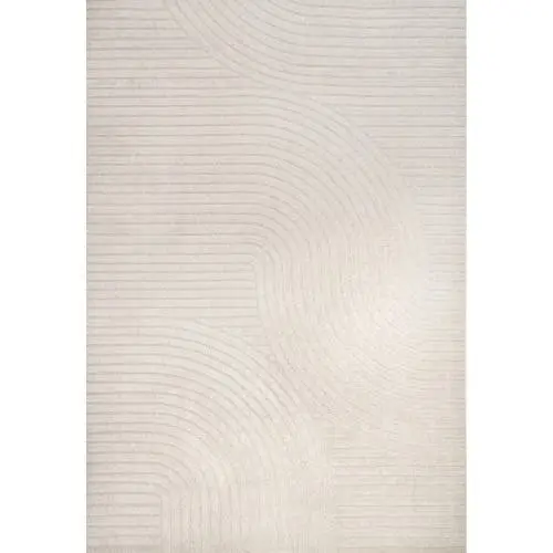 JONATHAN Y Hallie High-low Minimalist Curve Geometric Indoor/outdoor Area Rug - Ivory/cream