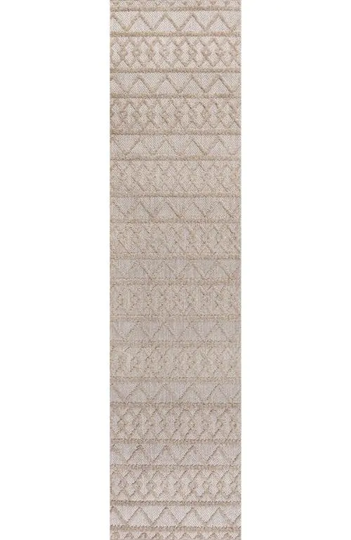 JONATHAN Y Aylan High-low Pile Knotted Trellis Geometric Indoor/outdoor Area Rug - Beige