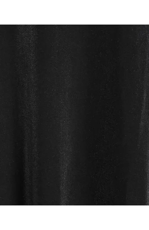 LANDS' END Knit Velvet Square Neck Fit & Flare Dress