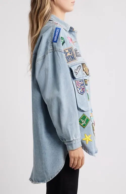 NIKKI LUND Thora Patch Denim Jacket