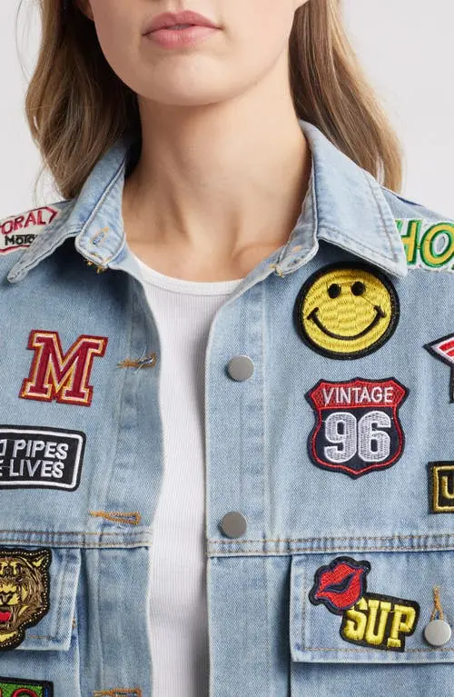 NIKKI LUND Thora Patch Denim Jacket