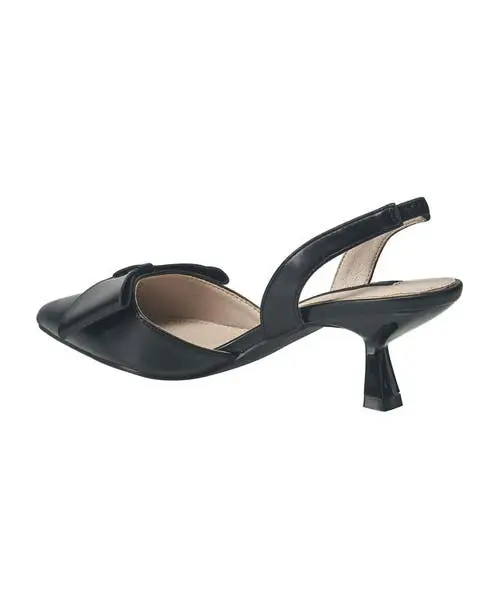 French Connection Slingback Flared Heel - Black
