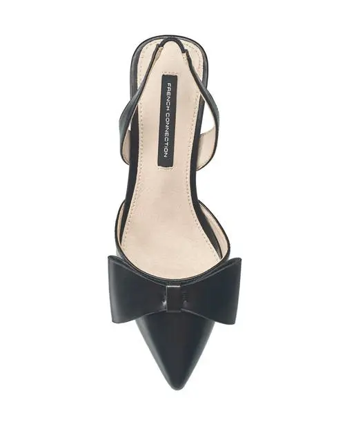 French Connection Slingback Flared Heel - Black