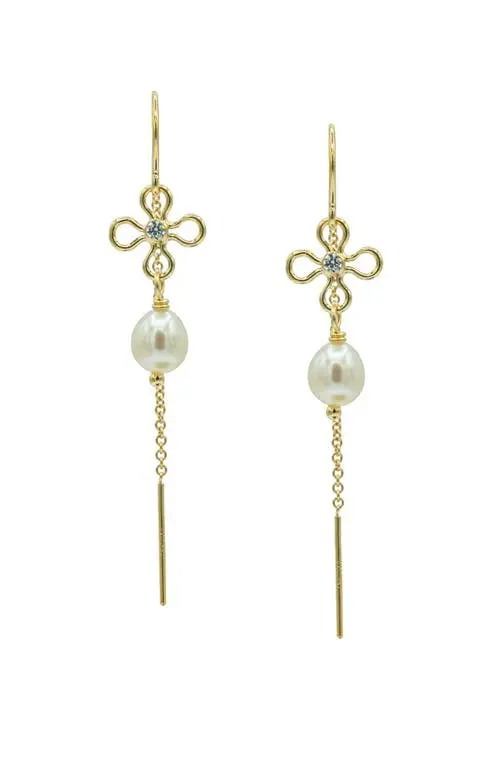 ALBISIA Flower Power Threader Earrings