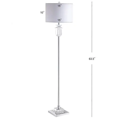 JONATHAN Y Aria Crystal/metal Led Floor Lamp