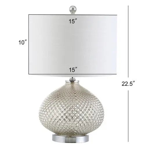 JONATHAN Y Ames Led Glass Table Lamp