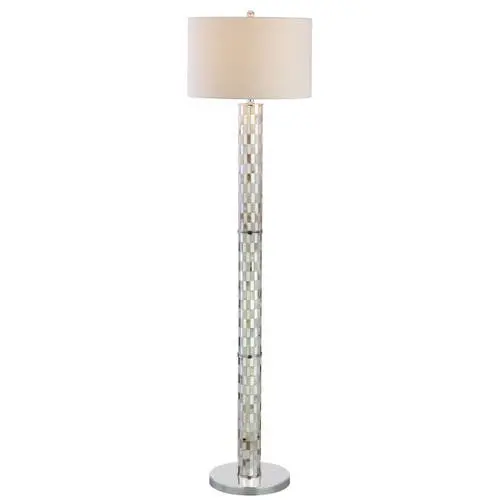 JONATHAN Y Liam Seashell Mosaic Led Floor Lamp