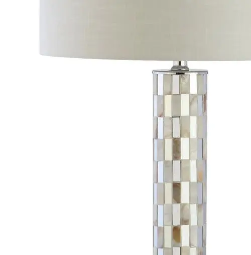 JONATHAN Y Liam Seashell Mosaic Led Floor Lamp