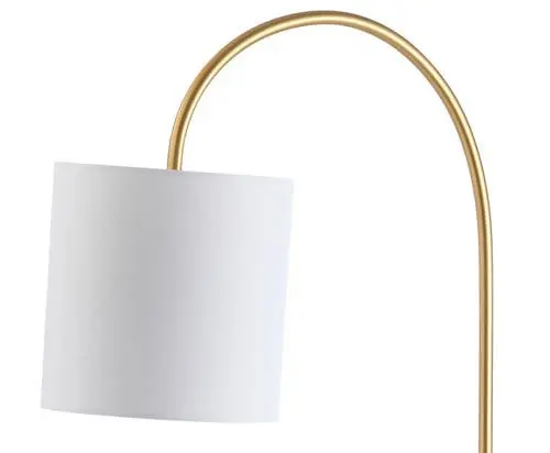 JONATHAN Y Fisher Marble/brass Led Table Lamp