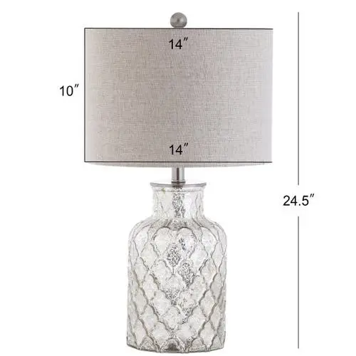 JONATHAN Y Alvord Led Glass Table Lamp