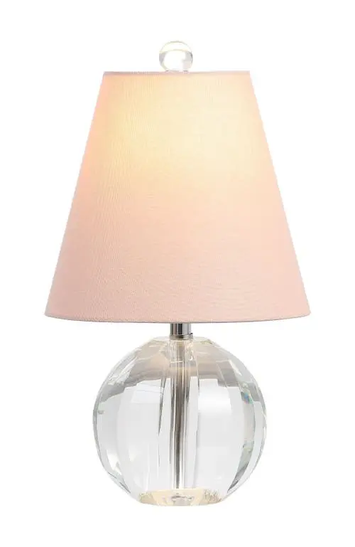 JONATHAN Y Goddard Crystal Ball/metal Led Table Lamp - Clear/pink