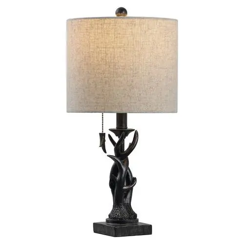 JONATHAN Y Gaston Resin Mini Led Table Lamp - Antique Black