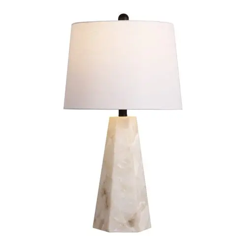 JONATHAN Y Xio Alabaster Led Table Lamp - Ivory