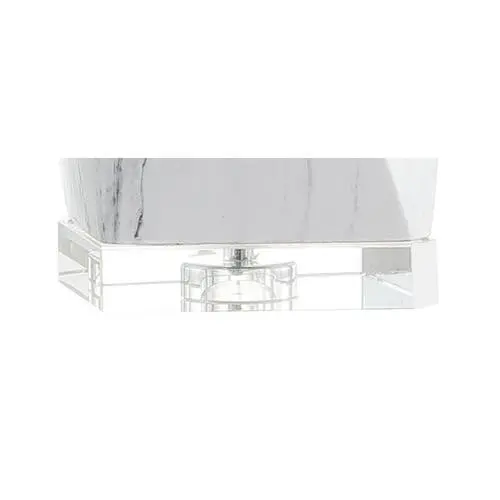 JONATHAN Y Oslo Ceramic Marble/crystal Led Table Lamp