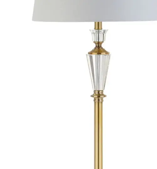 JONATHAN Y Harper Crystal / Metal Led Floor Lamp