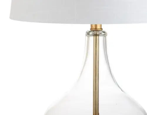 JONATHAN Y West Glass Led Table Lamp