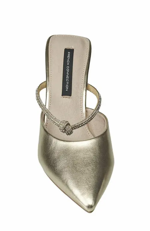 French Connection Fichi Knot Detail Heels - Gold